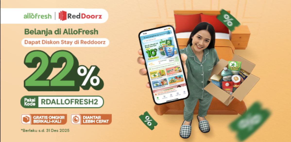 Belanja di AlloFresh Dapat Diskon 22% di Reddoorz - Allofresh Blog