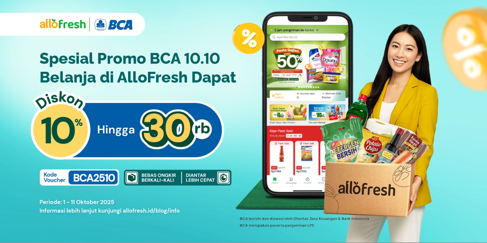Spesial Promo BCA 10.10 Diskon Hingga 30 Ribu - Allofresh Blog